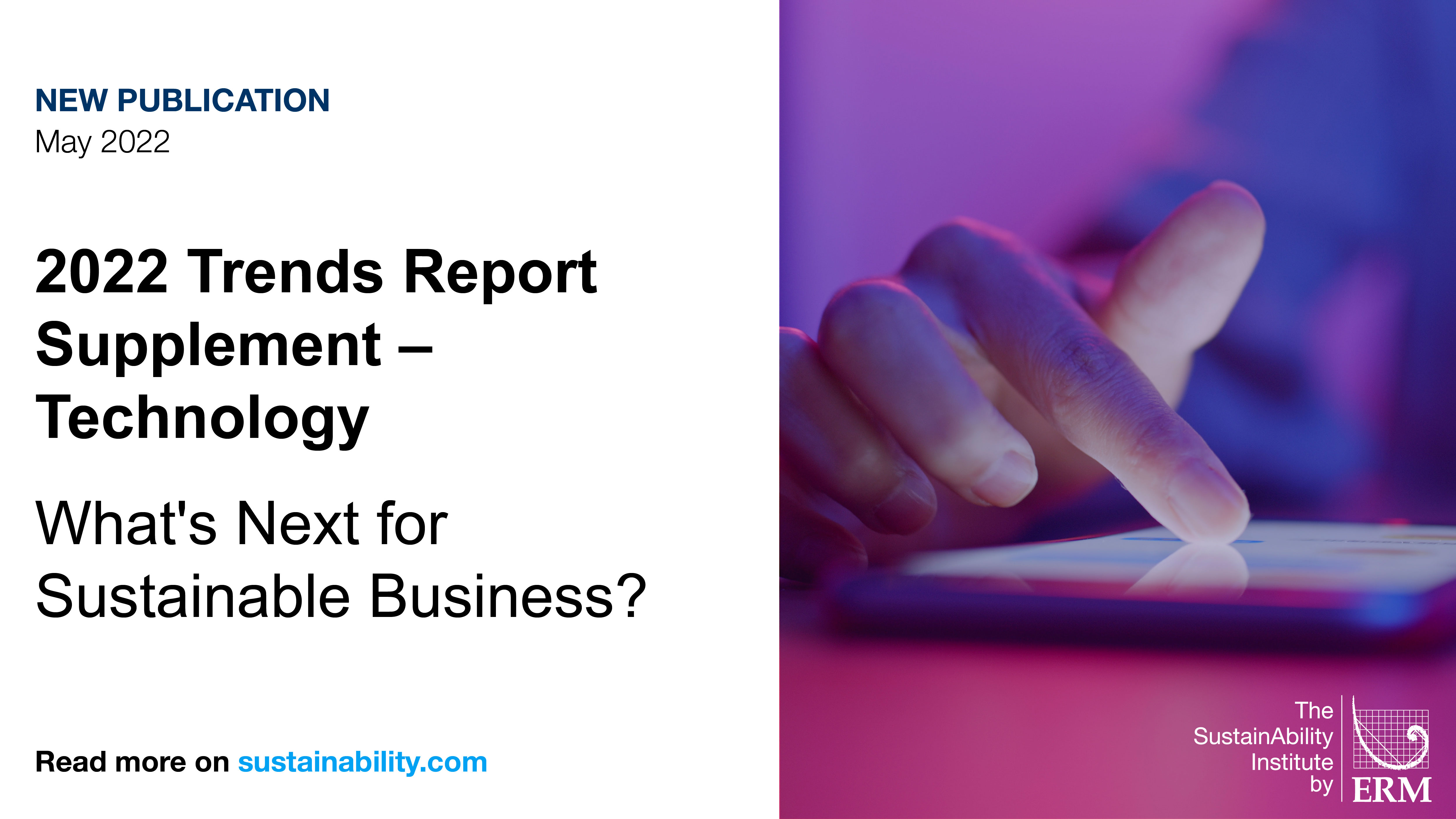 Technology Supplement - 2022 Sustainability Trends Report